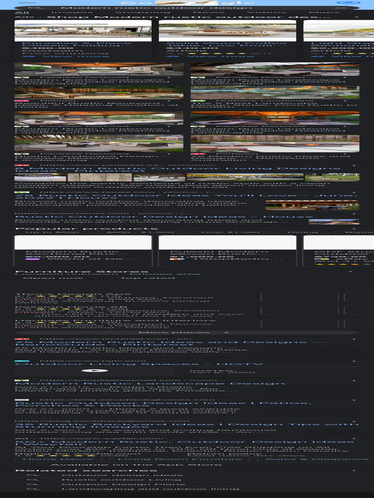 Modern Rustic Outdoor Design - Google Search | PDF | Home & Garden