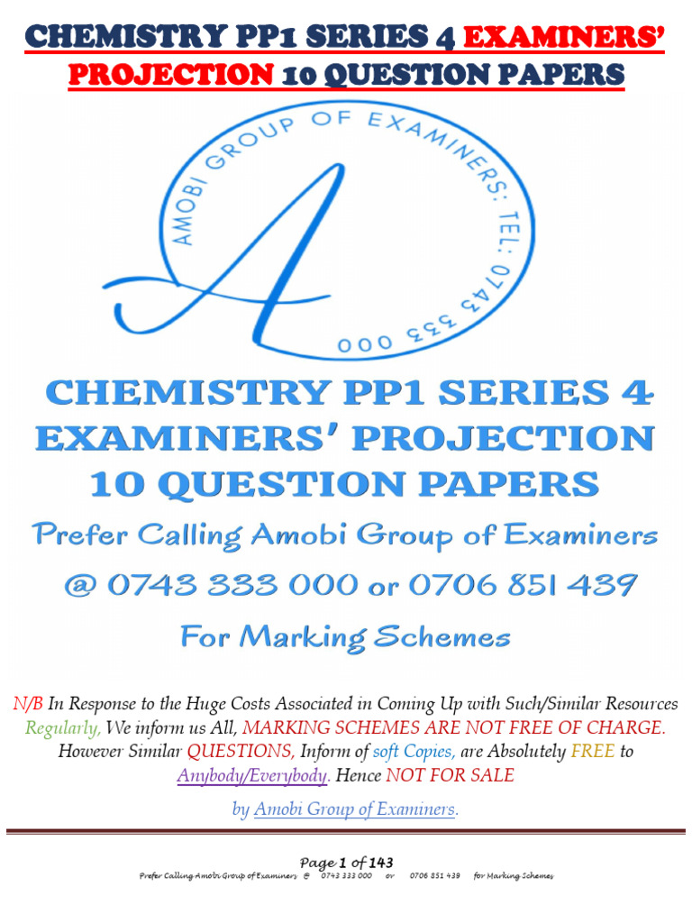 Chemistry Exam Prep Guide | PDF | Acid | Chlorine