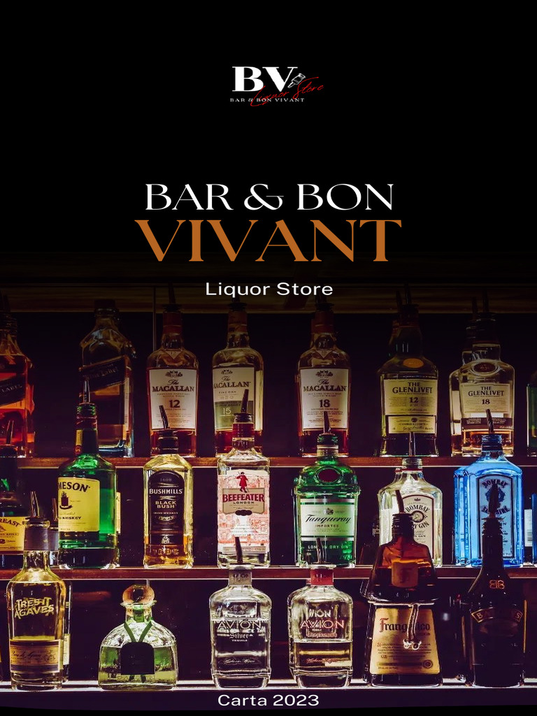Catalogo Bar & Bon Vivant | PDF | Cooking, Food & Wine