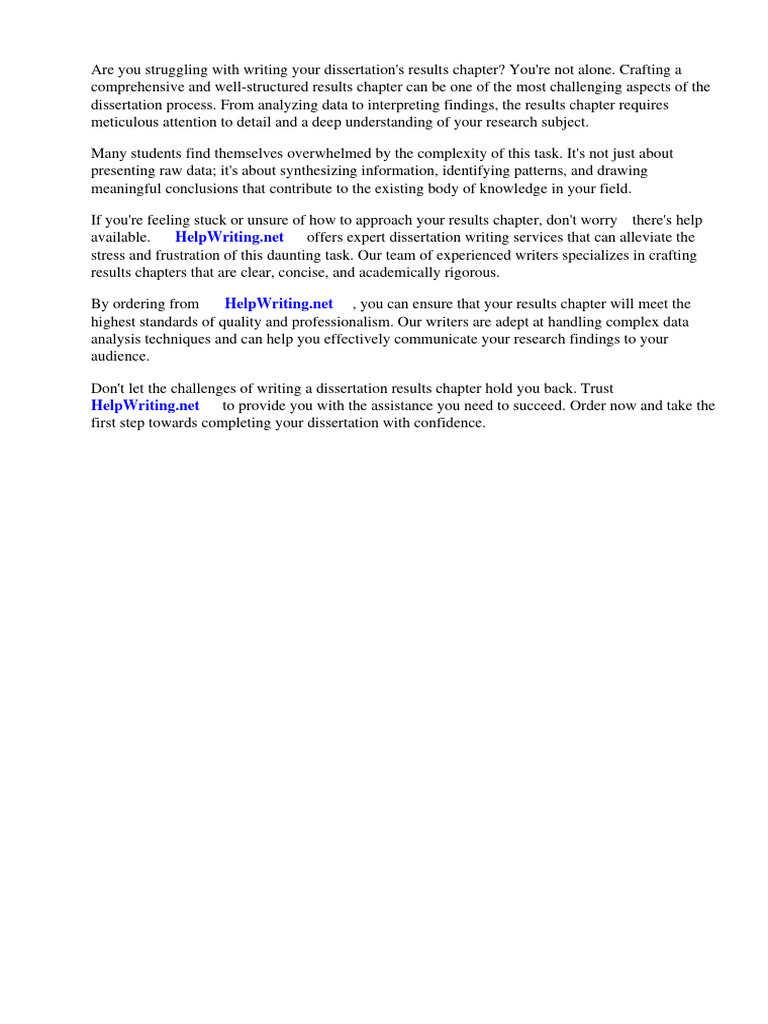 Results Chapter Dissertation Example | PDF | Methodology | Biometrics