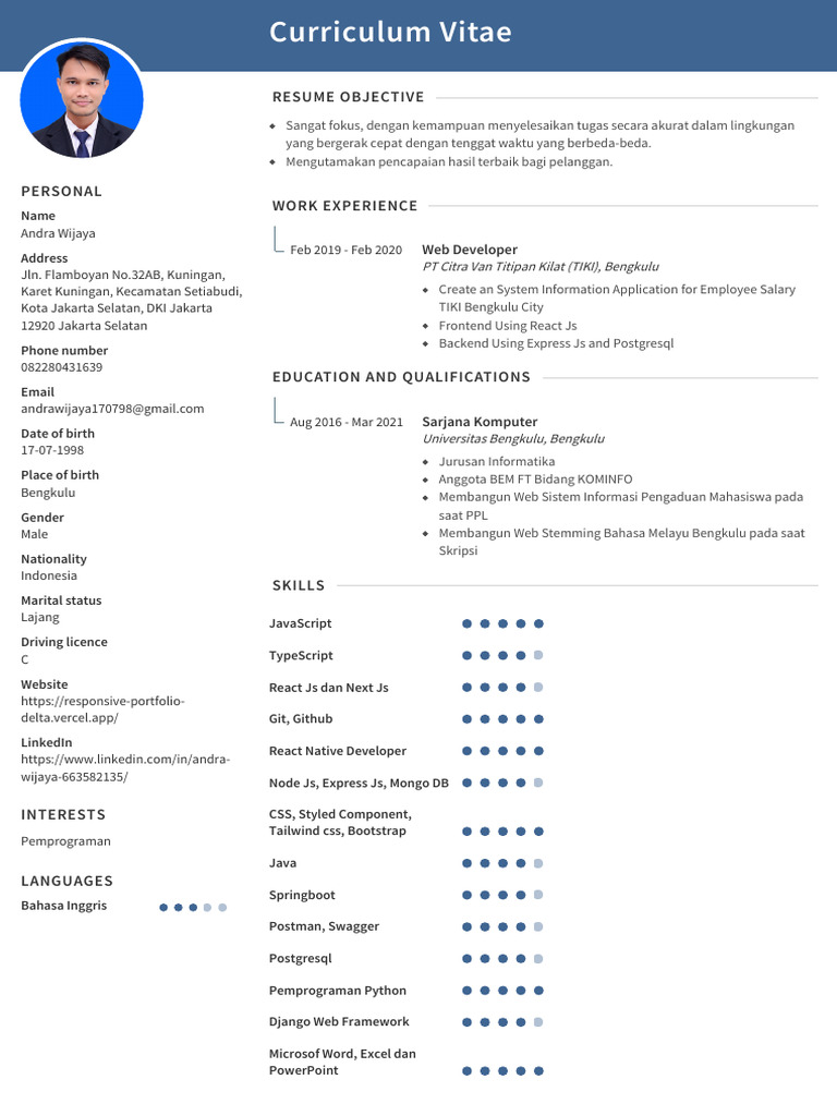 Software developer | PDF | Mobile App | Java Script