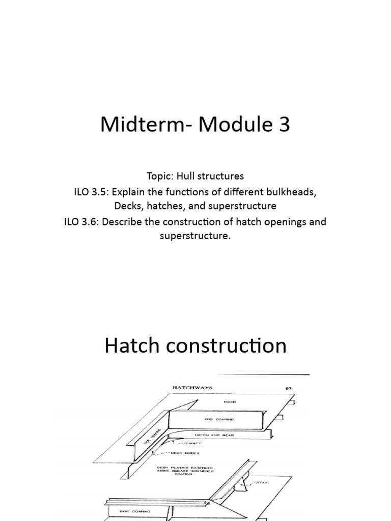 Midterm Module 3 | PDF | Deck (Ship) | Ships