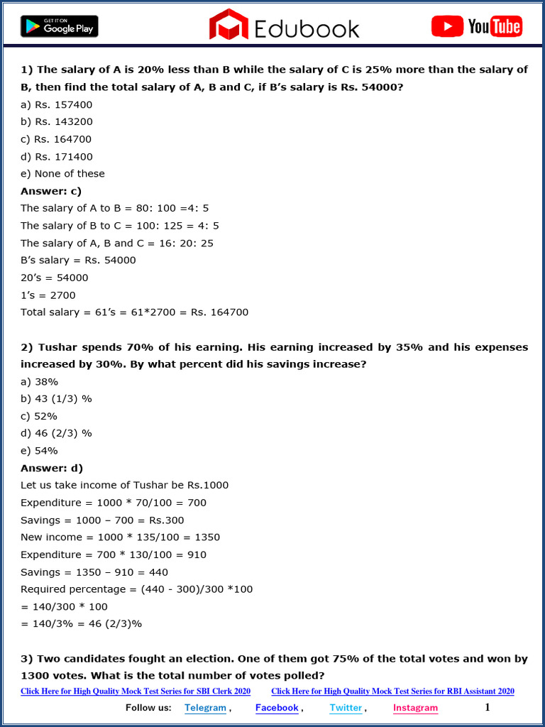 Math Sample Paper | PDF | Economies