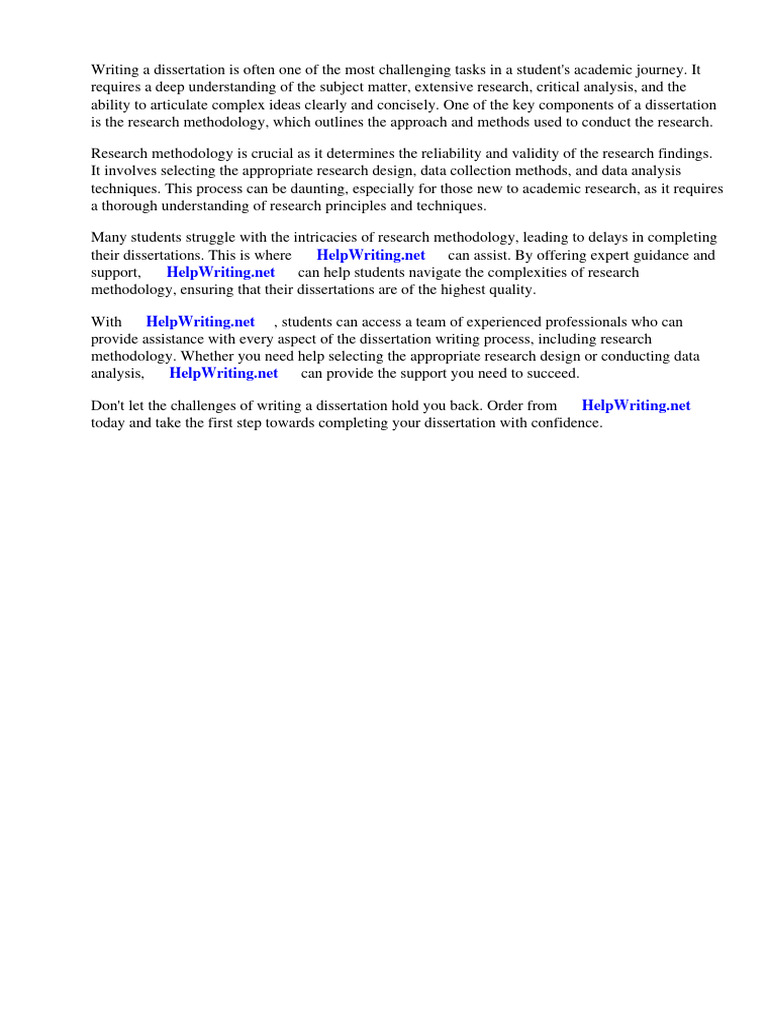 What Is Research Methodology Dissertation | PDF | Methodology | Thesis