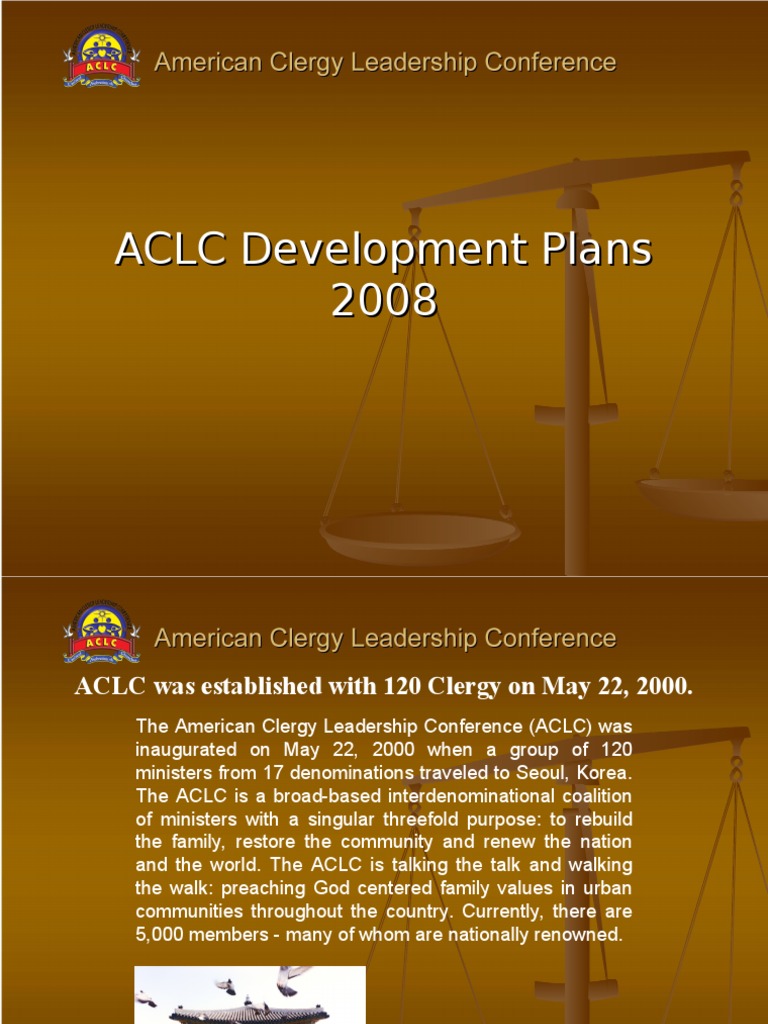 ACLC Development Plans 2008
