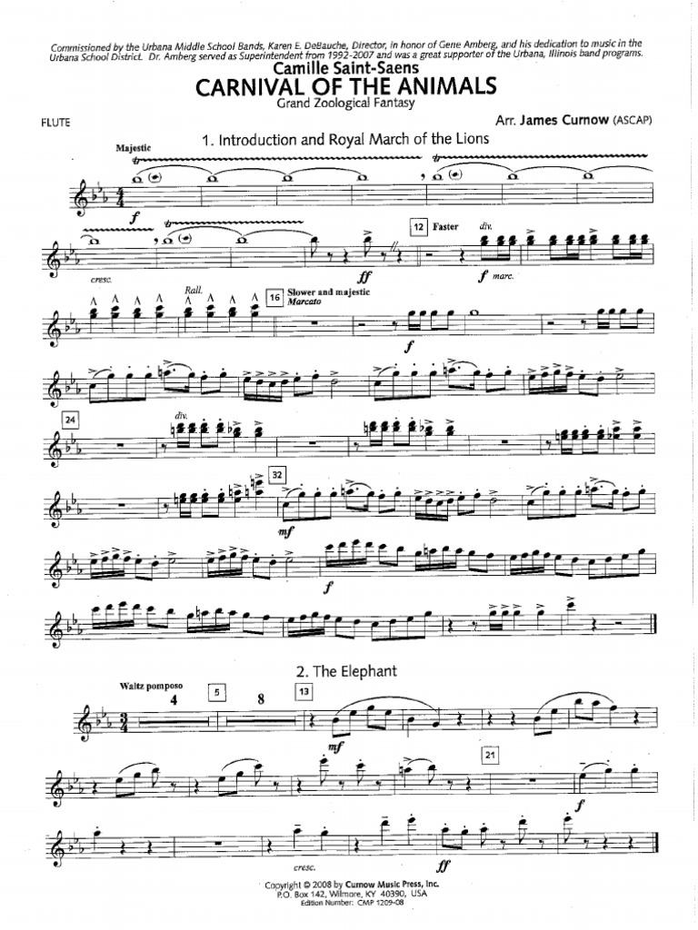 Canaval dos Animais - 01 Flauta | PDF