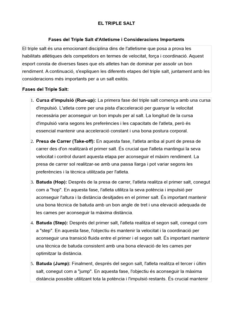 TRIPLE SALT Teoria | PDF