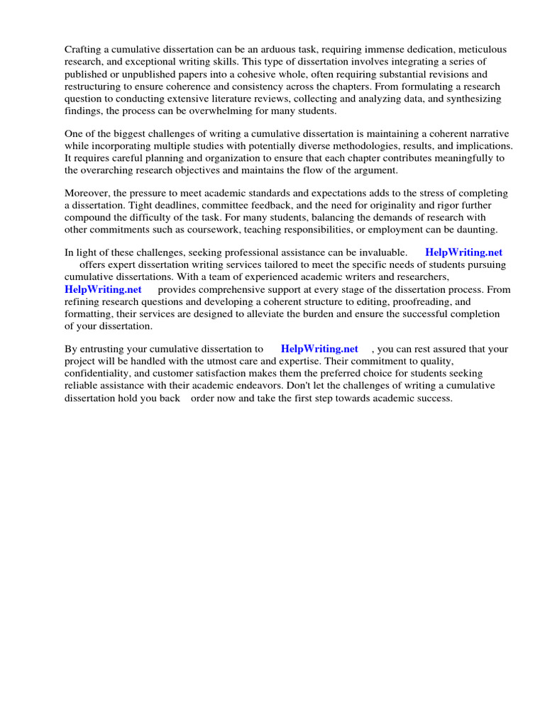 Kumulativen Dissertationen | PDF | Thesis | Open Access