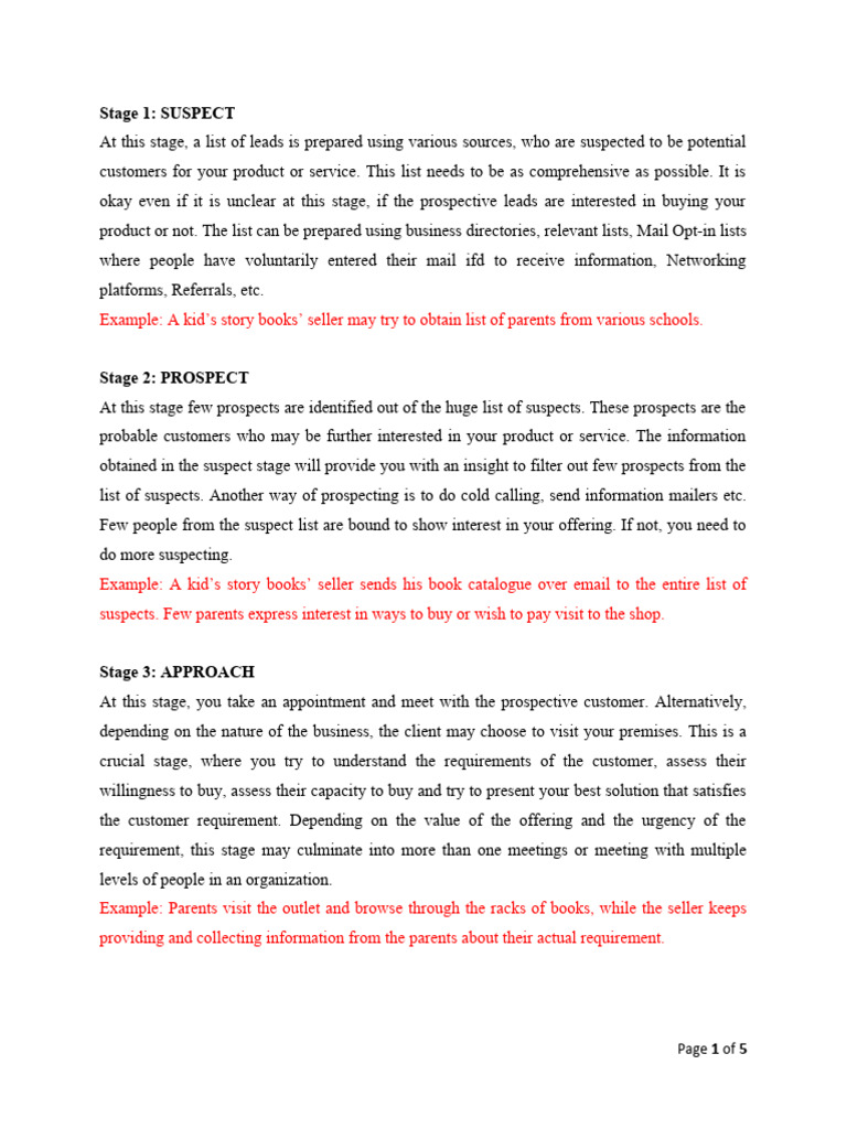 SPANCO Handout | PDF | Sales | Customer