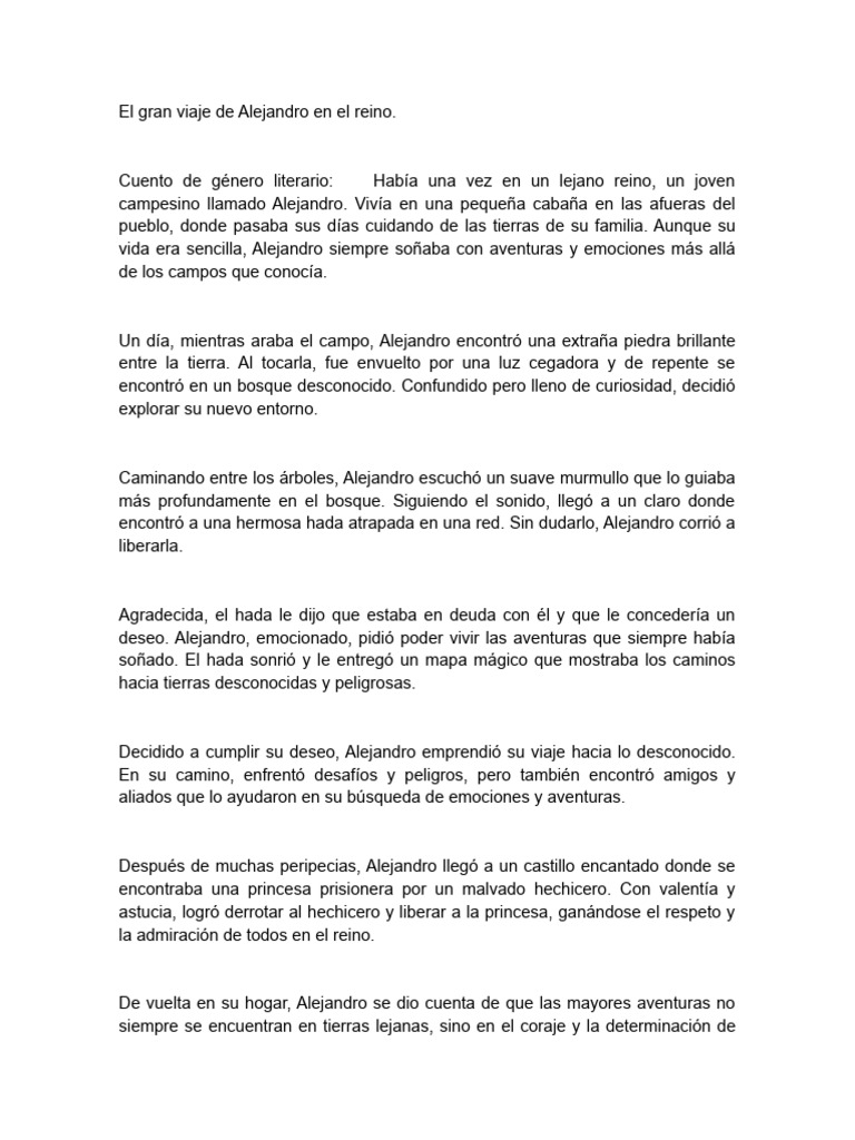El Gran Viaje de Alejandro en El Reino | PDF