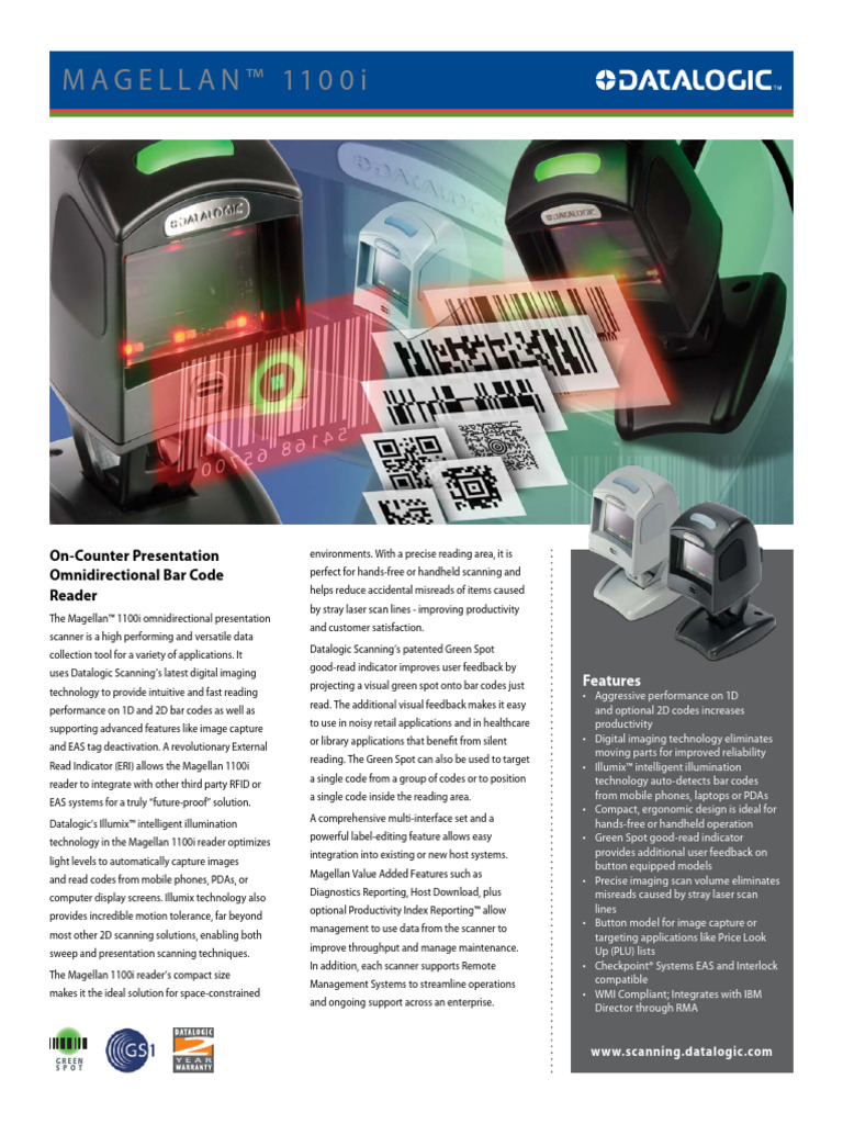 Magellan 1100i | Download Free PDF | Barcode | Image Scanner