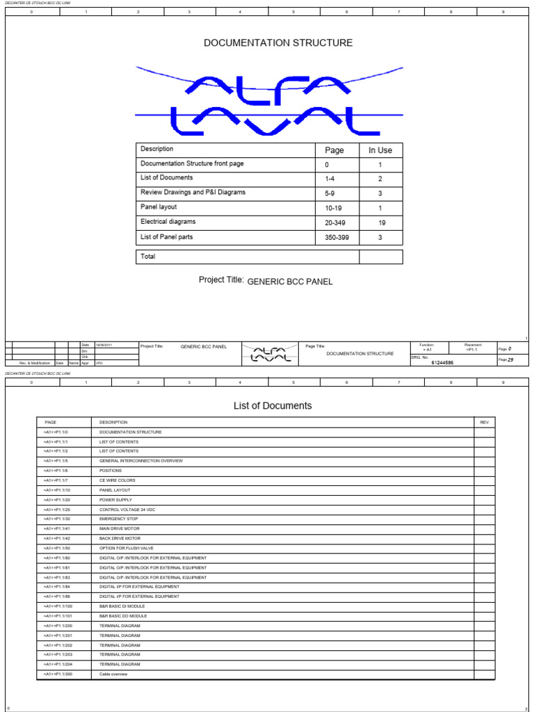 BCC VFD Panel Drawing R0 | PDF | Power Supply | Electrical Equipment