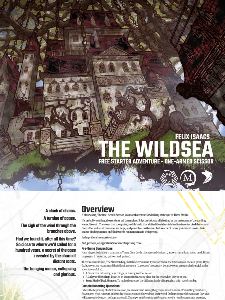 The Wildsea Starter Adventure One Armed Scissor Singles | PDF | Ships | Piracy