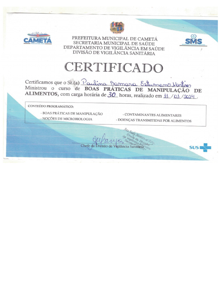 Certificados Samara | PDF