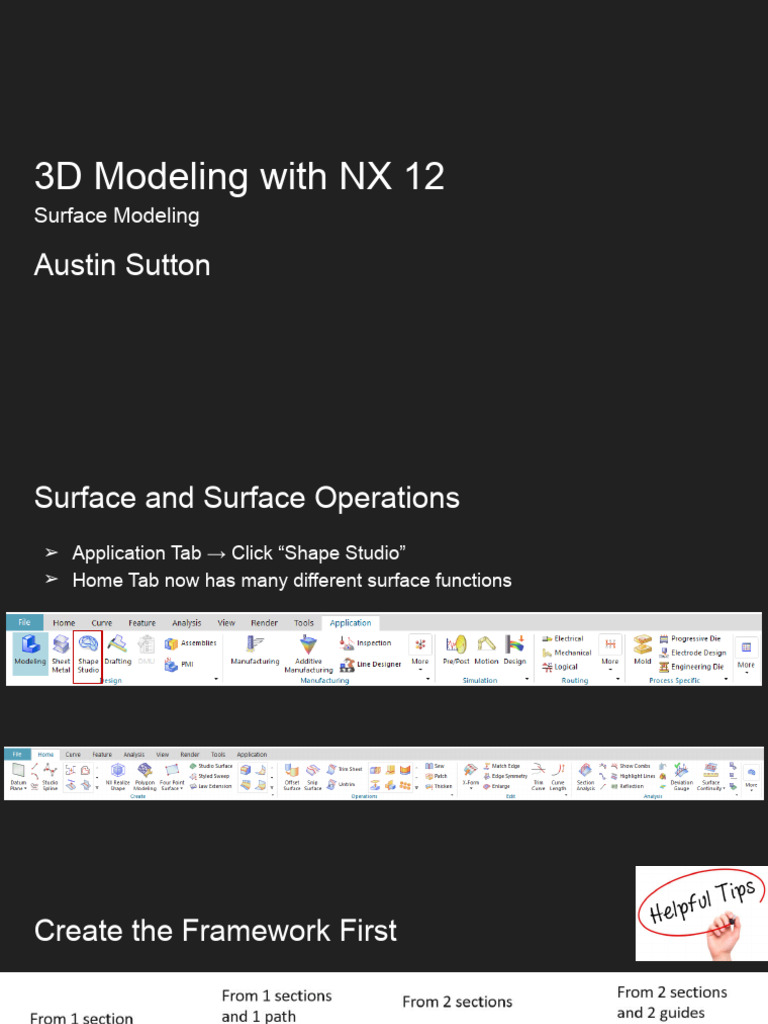 Nx 12 5 Surface Modeling Pdf