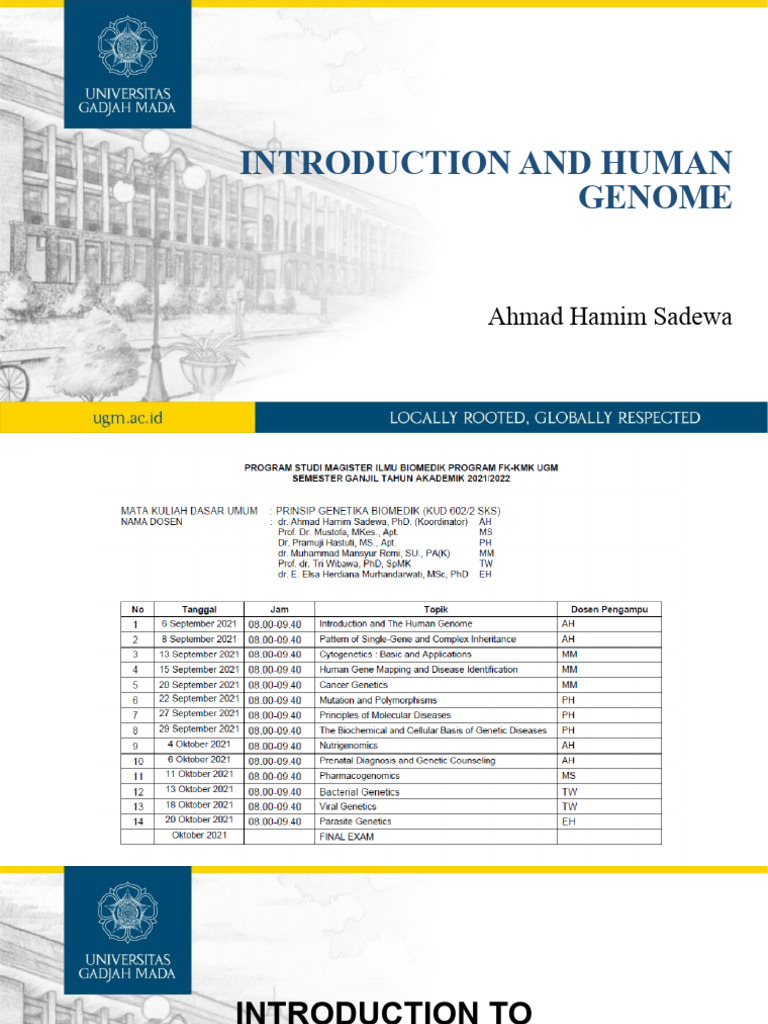 Introduction and Human Genome | PDF | Transposable Element | Rna