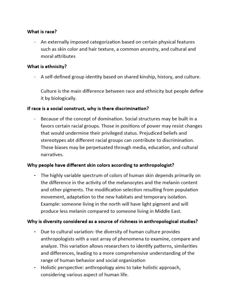 Race and Ethnicity | Download Free PDF | Race (Human Categorization ...