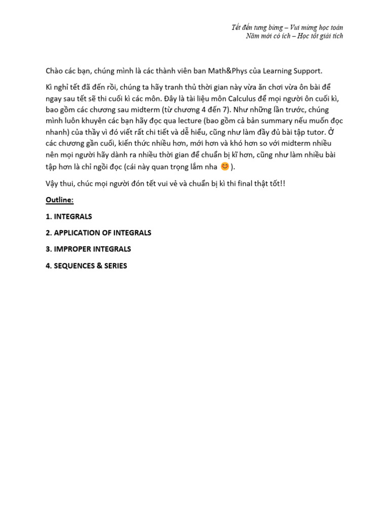 MATH1.1 - Review (Chap 4 - 7) | PDF