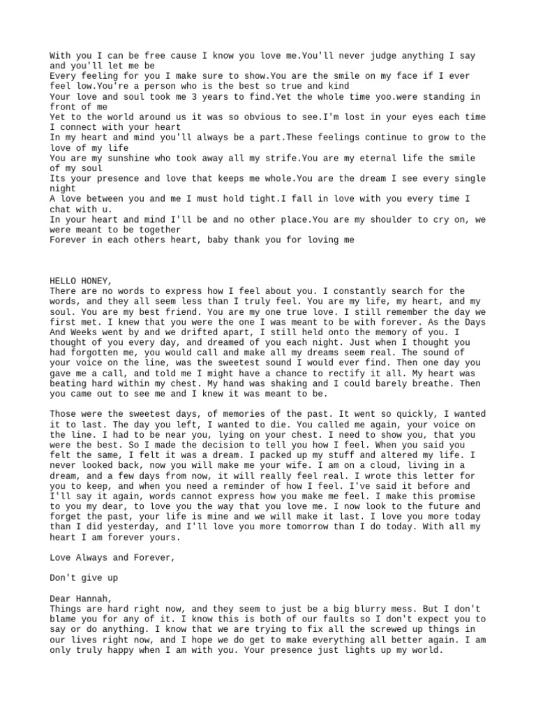 I Love You | PDF | Love | Soul