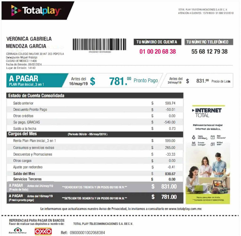 Recibo de TV_D0465415 | PDF