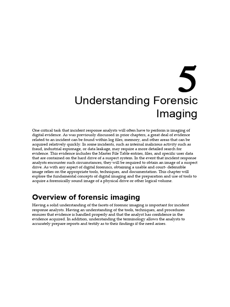 Imaging Basics | PDF | Digital Forensics | Data Management
