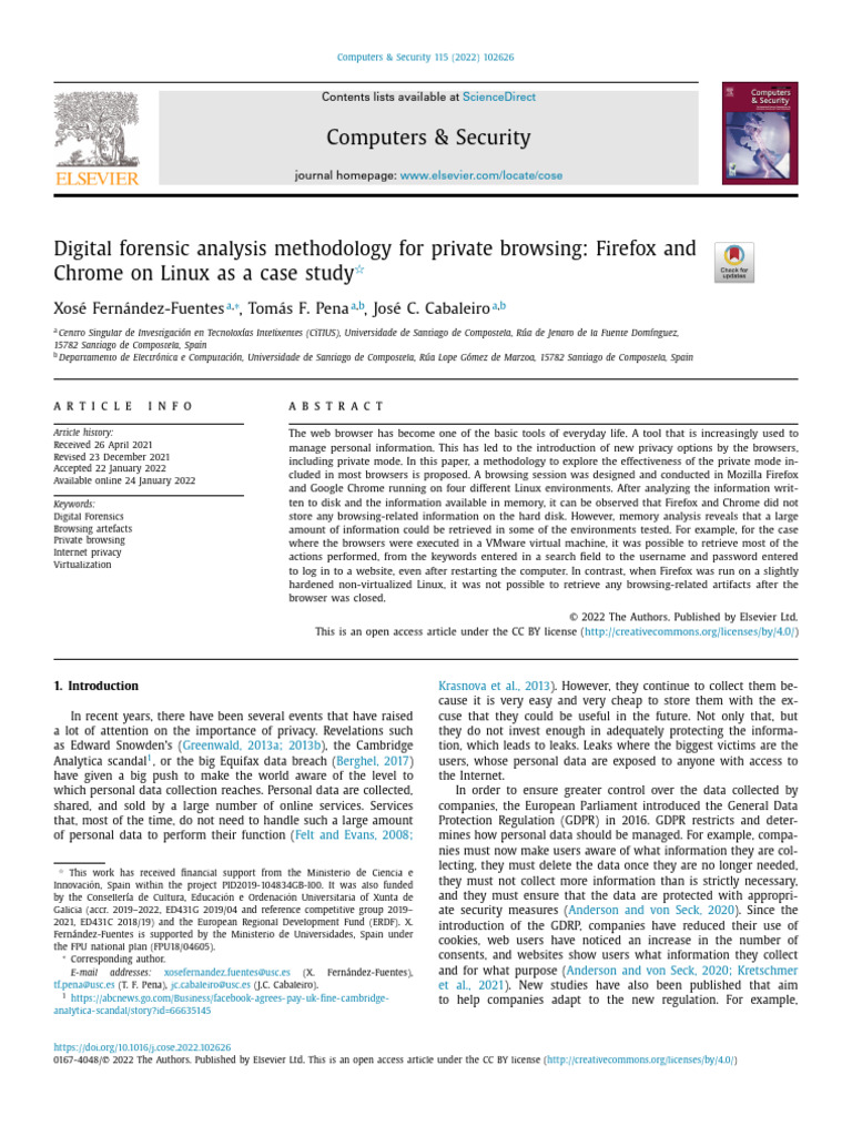 Digital Forensic Analysis Methodology For Private Browsing Firefox and ...
