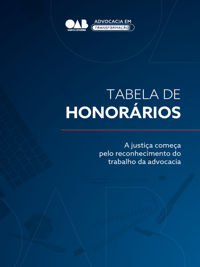 Tabela Honorários OAB 2021 | PDF | Advogado | Falência