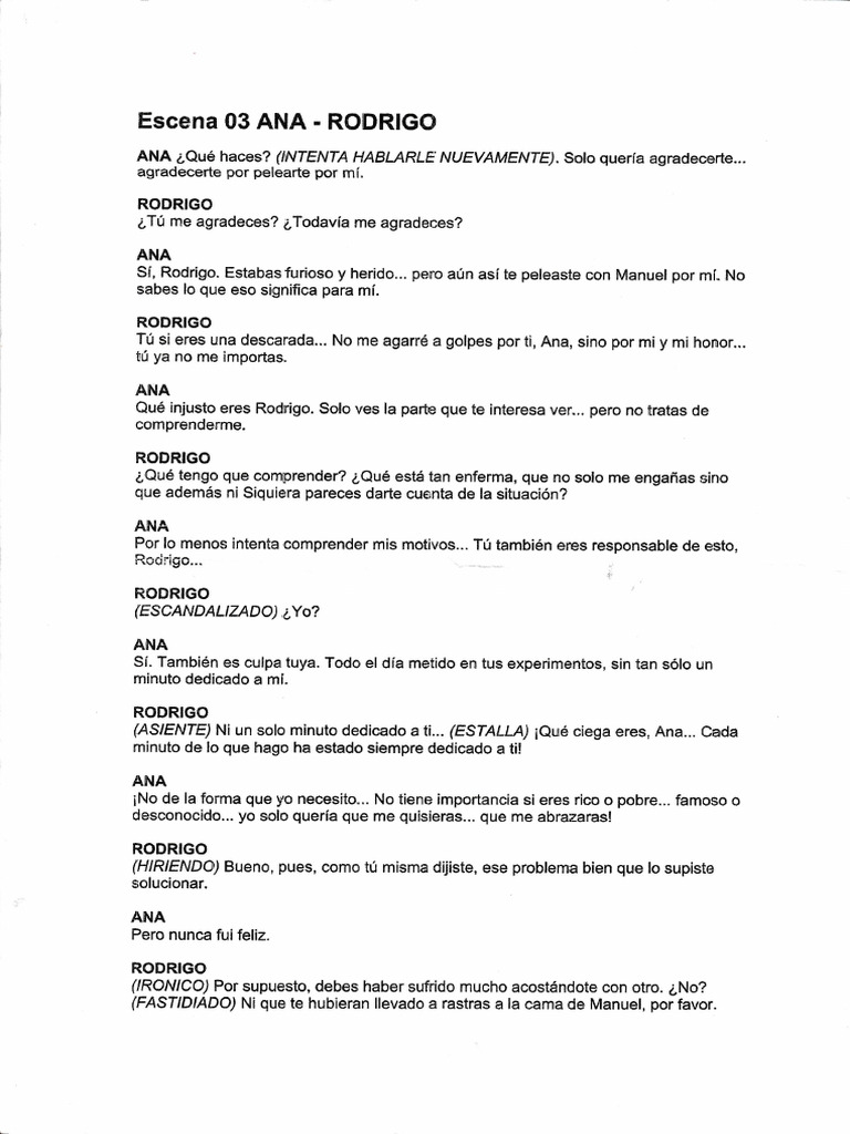 Texto Ana y Rodrigo | PDF
