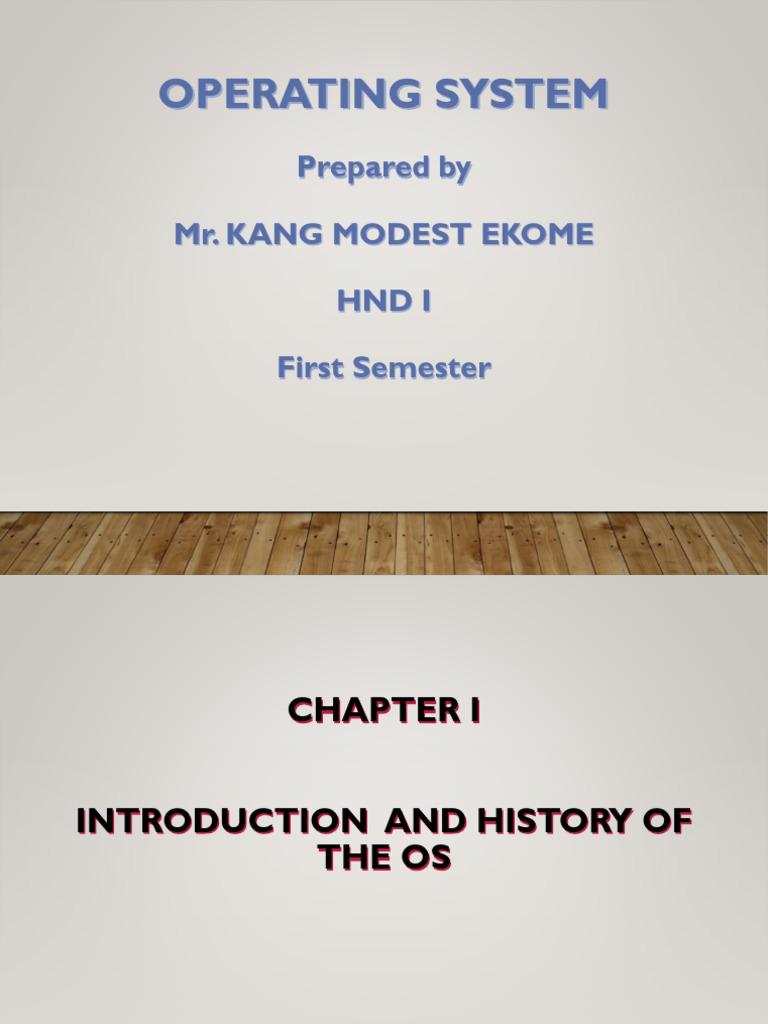 OS chapter 1 | PDF | Operating System | Process (Computing)