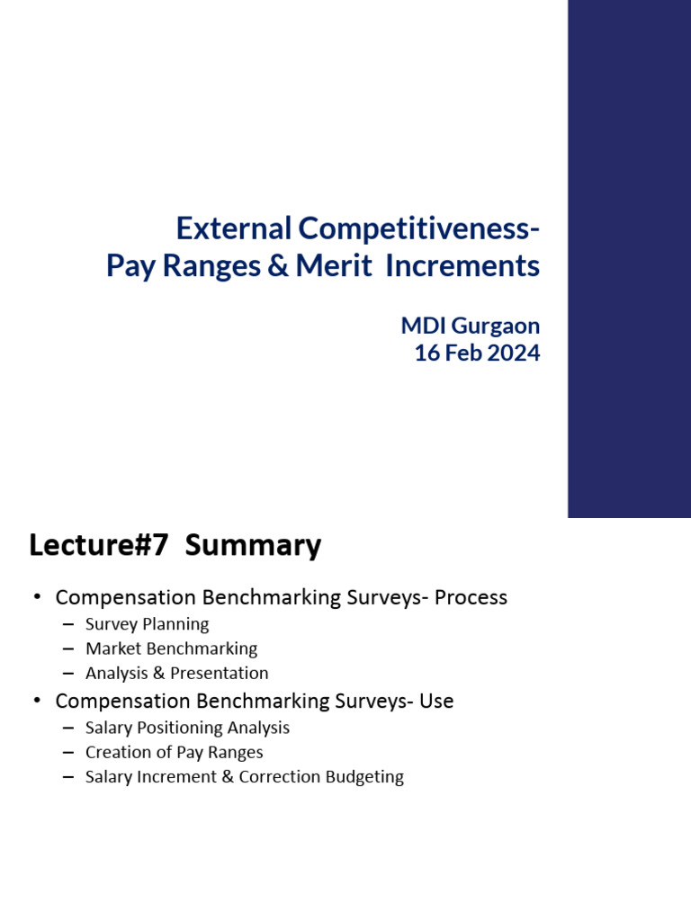 Pay Ranges and Merit Increments Overview | PDF | Salary | Employment