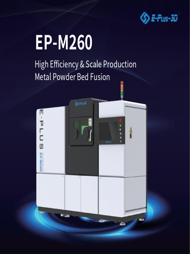 Eplus 3d Ep m260 Metal 3d Printer | PDF | 3 D Printing | Metals