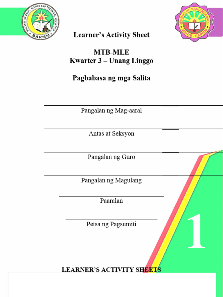 LEARNING MODULE 2 MTB q3 wk1 | PDF