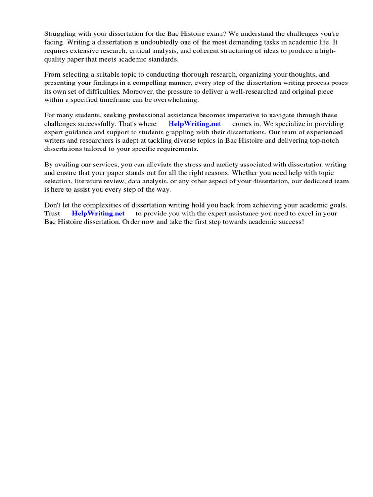 Exemple Dissertation Histoire Bac | PDF | Scribd