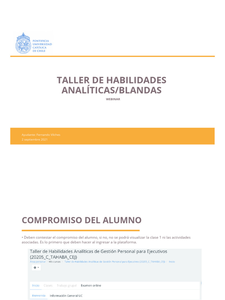 Introduccion Taller de Habilidades Septiembre | PDF Introduccion Taller de Habilidades Septiembre | PDF