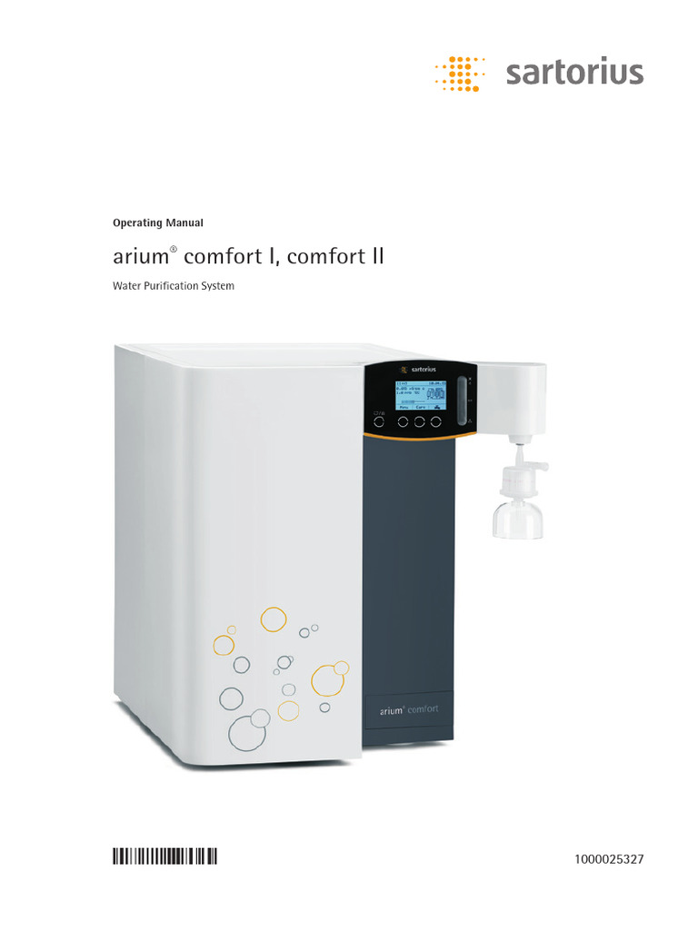 Usermanual en Manual Arium Comfort I II WH26002 e | PDF | Purified ...