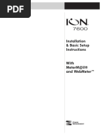 ION7550/ION7650 TRAN Model Setup Guide | PDF | Power Supply | Ip Address