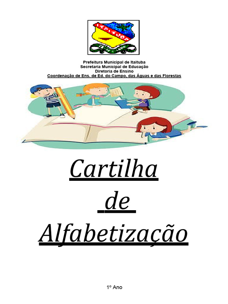 Cartilha de Alfabetização para 1º Ano | PDF | Alfabetização