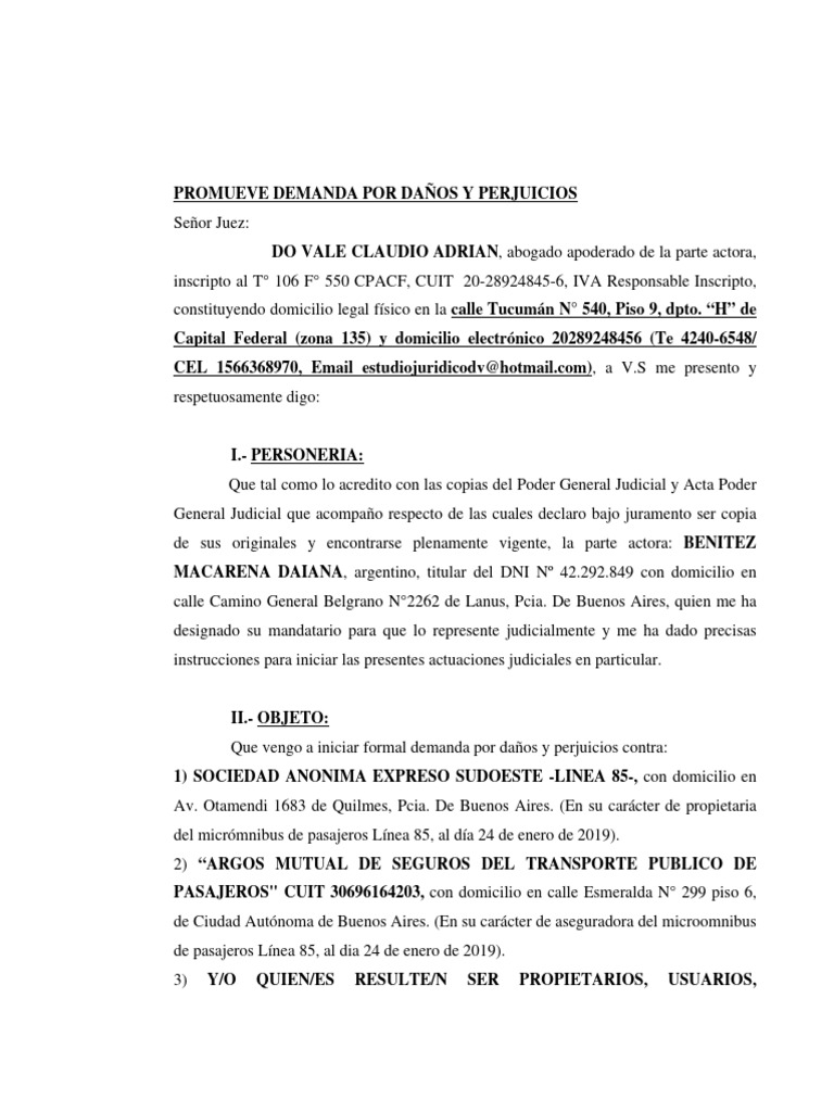 Modelo Daños y Perjuicios | PDF | Póliza de seguros | Reaseguro