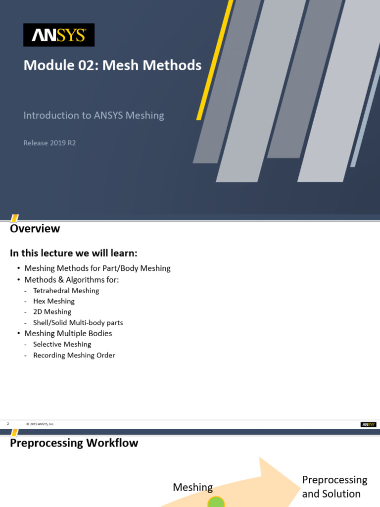 Mesh-Intro 19R2 M02 Lecture Slides Meshing Methods | PDF | Tetrahedron
