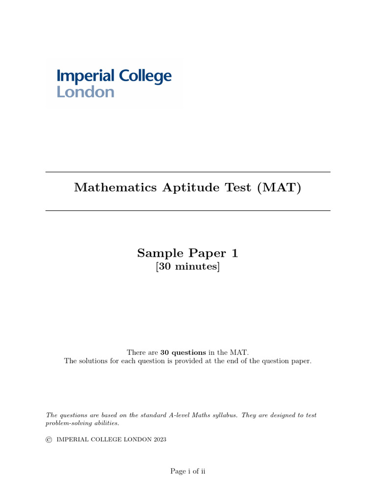 Sample - 1 Mat Question | Download Free PDF | Square Root | Curve
