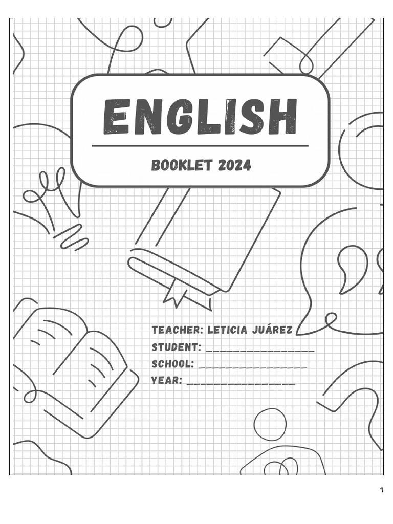English Booklet 2024 7 Diaz | PDF | Foods