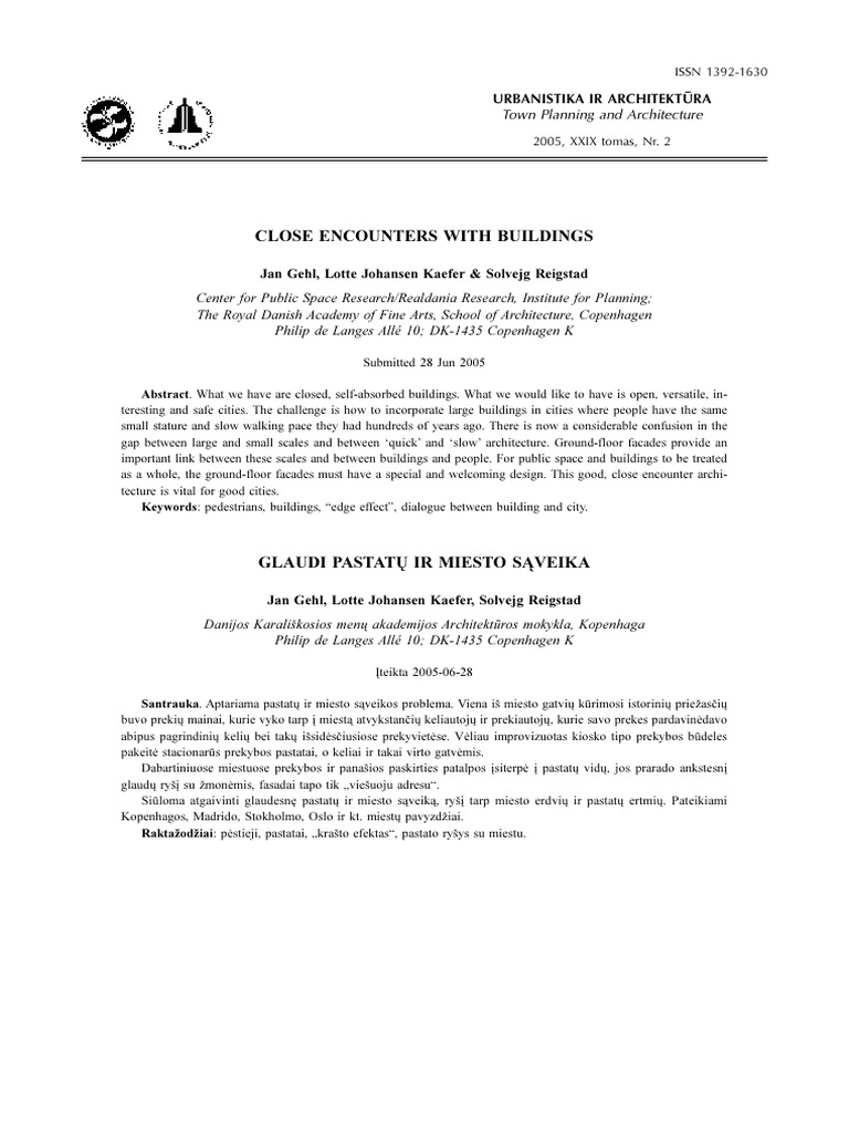 Enhancing Urban Design with Gehl's Insights | PDF | Perception