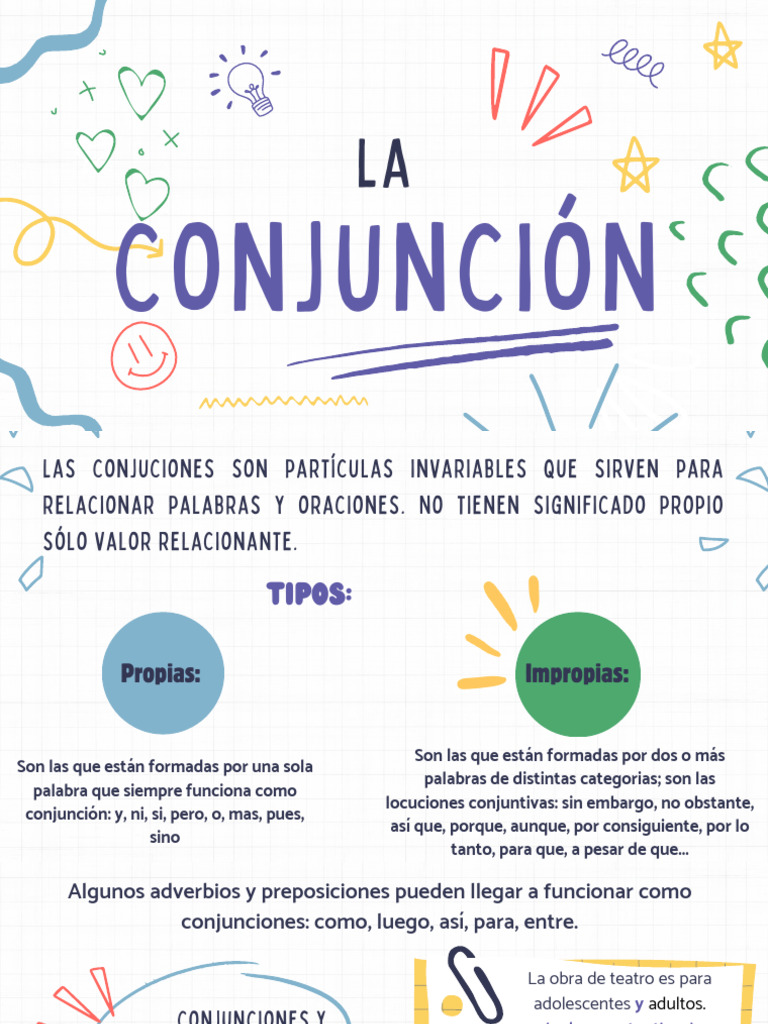 Clasificación de las Conjunciones | PDF | Unidades Semánticas | Gramática