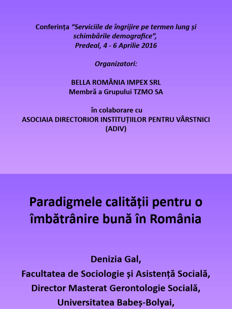 Denizia Gal - Paradigmele Calitatii | PDF