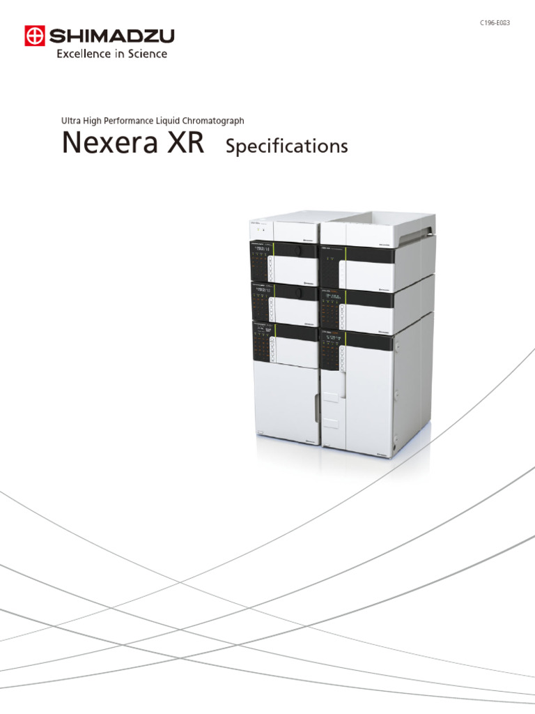 Nexera XR Ultra High Performance Specs | PDF | Wavelength | Sensor