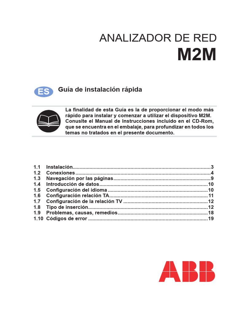 Guía Rápida de Instalación M2M ABB | PDF | Corriente alterna ...