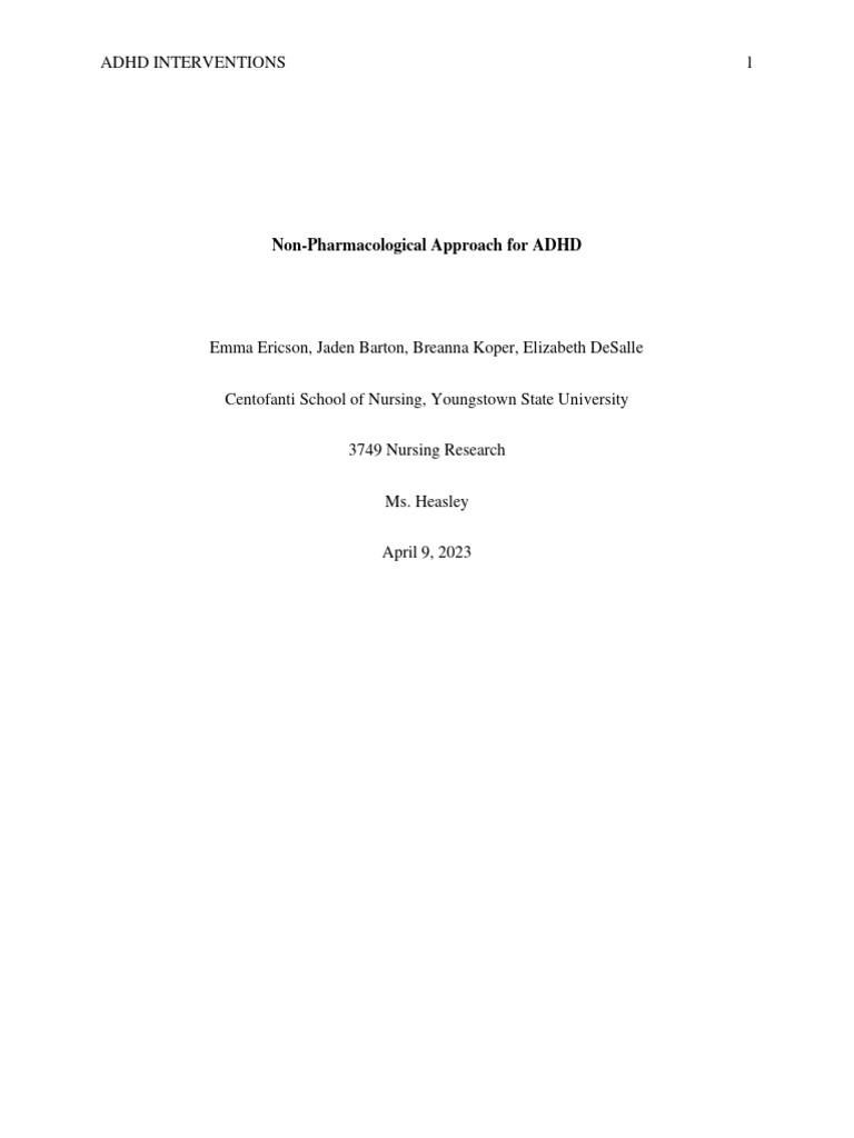Adhd Report | Download Free PDF | Attention Deficit Hyperactivity ...