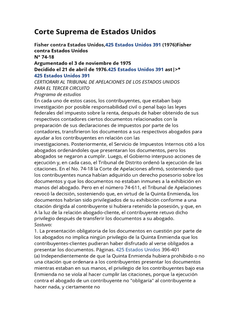 FISHER ESPAÑOL | PDF | Cuarta Enmienda a la Constitución de los Estados ...