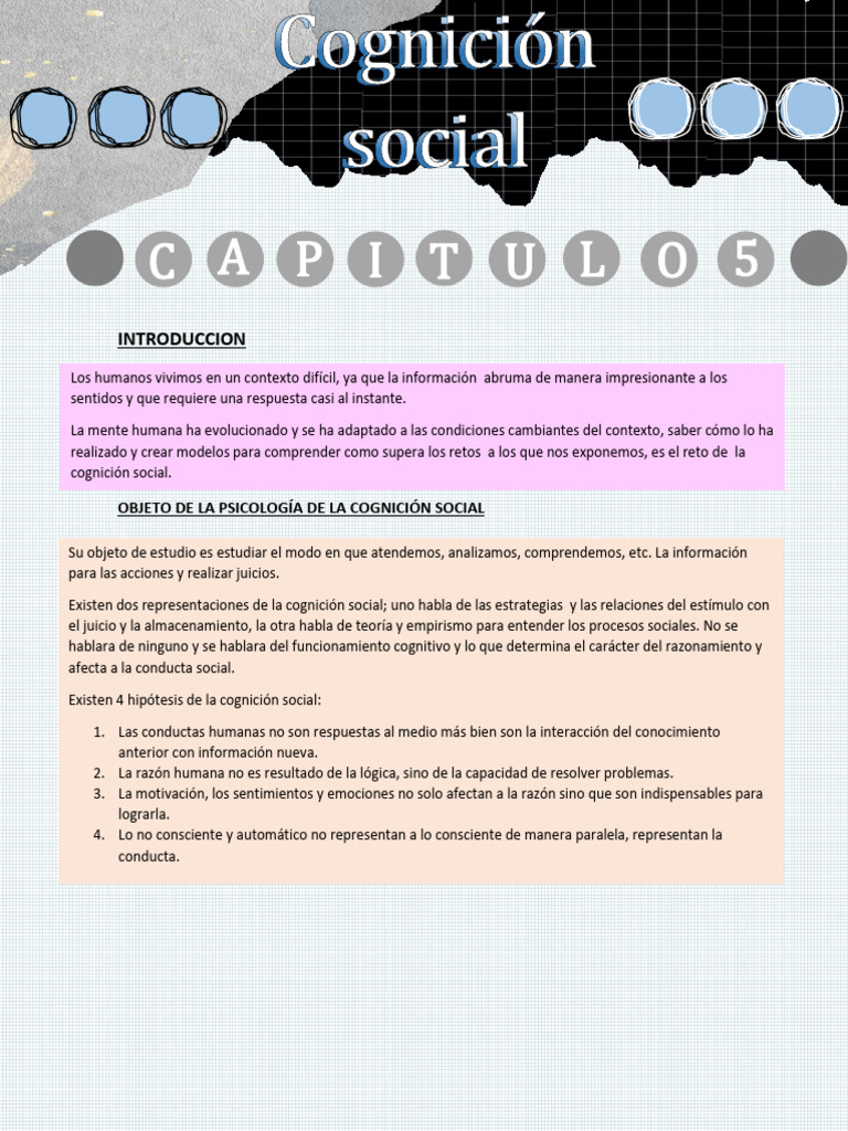 Cognicion Social | PDF | Pensamiento | Motivacional