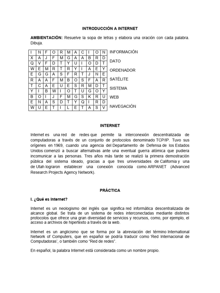 Introducción A Internet | PDF | Internet | Red mundial
